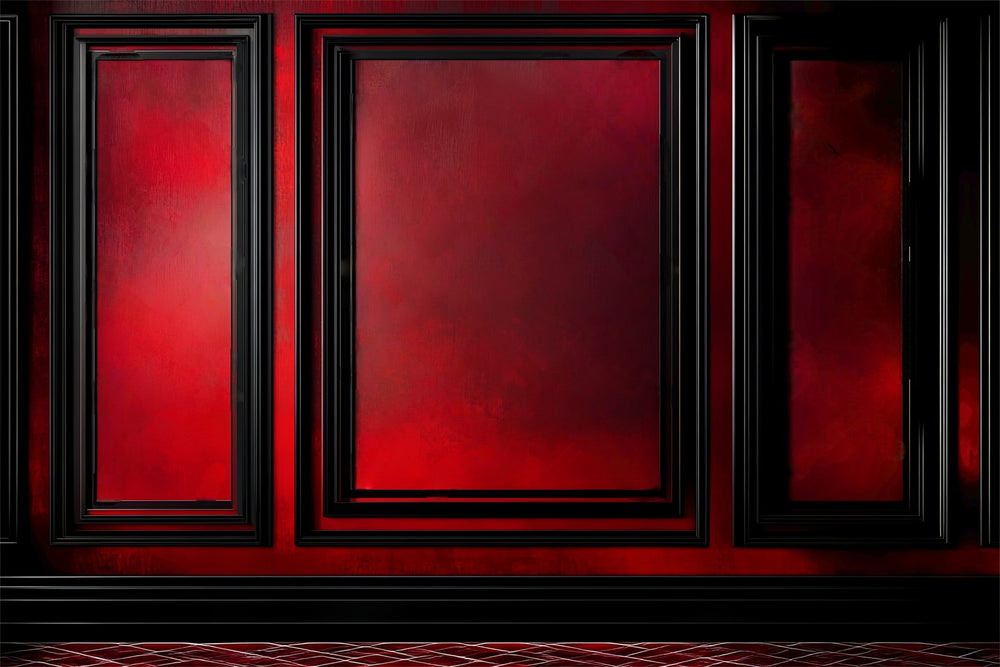 Victorian Photo Backdrop Crimson Vintage Wall Backdrop LXX57-224