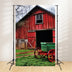 Rustic Barn Backdrop Country Lane Wagon Backdrop LXX57-393
