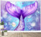 Newborn Backdrop Purple Mermaid Sparkling Tail Kids Backdrops LXX58-35