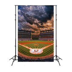 Football Backdrop Baseball Diamond Stadium Lights Soccer Backdrop LXX5