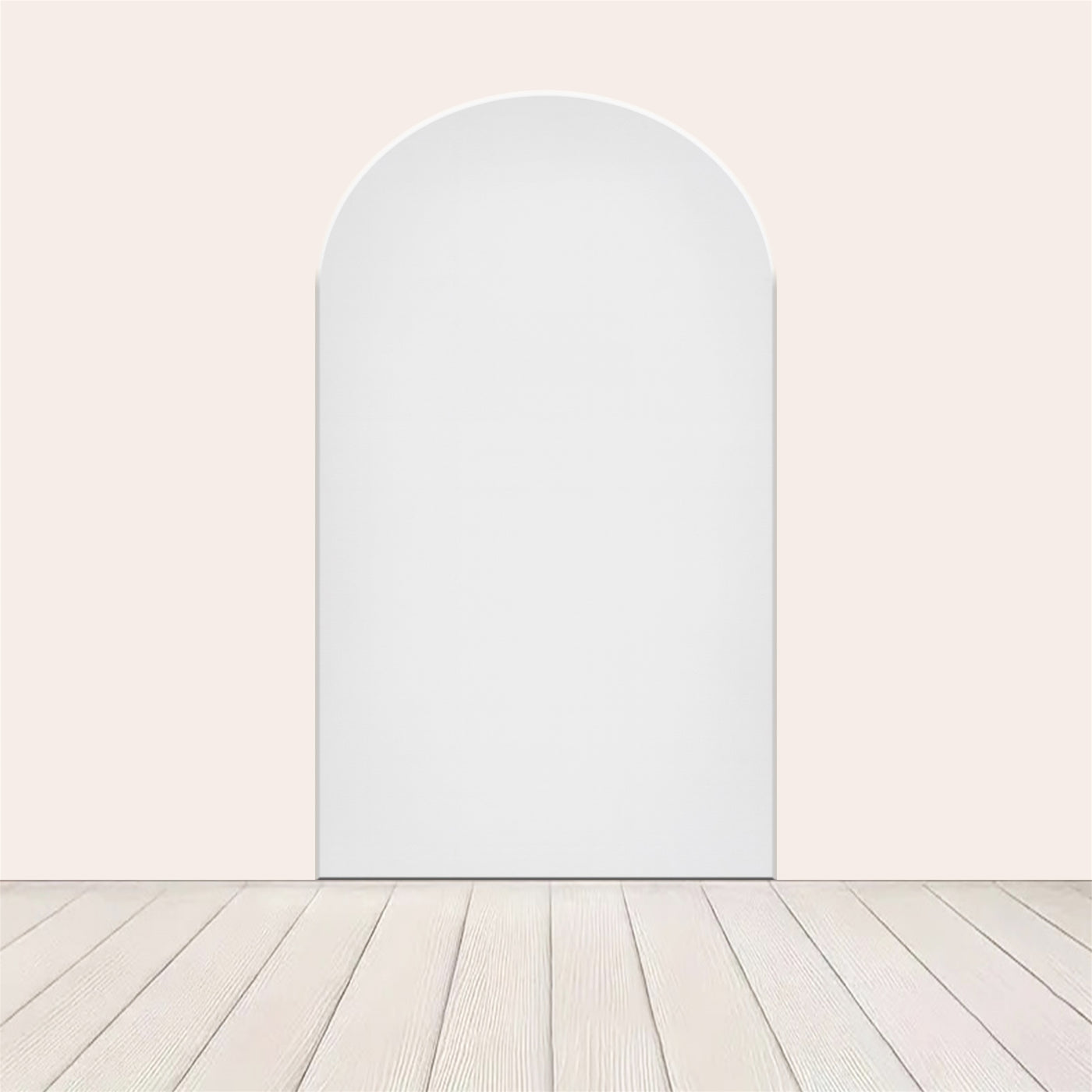 Arch Backdrop Simple White Solid Color Party Backdrops LXX59-350