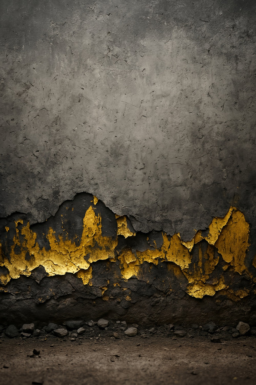 Concrete Backdrop Golden Ruins Industrial Texture Family Portrait Back