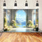 Europe Backdrop Elegant Arch Alpine View Paris Backdrop Ideas LXX59-50