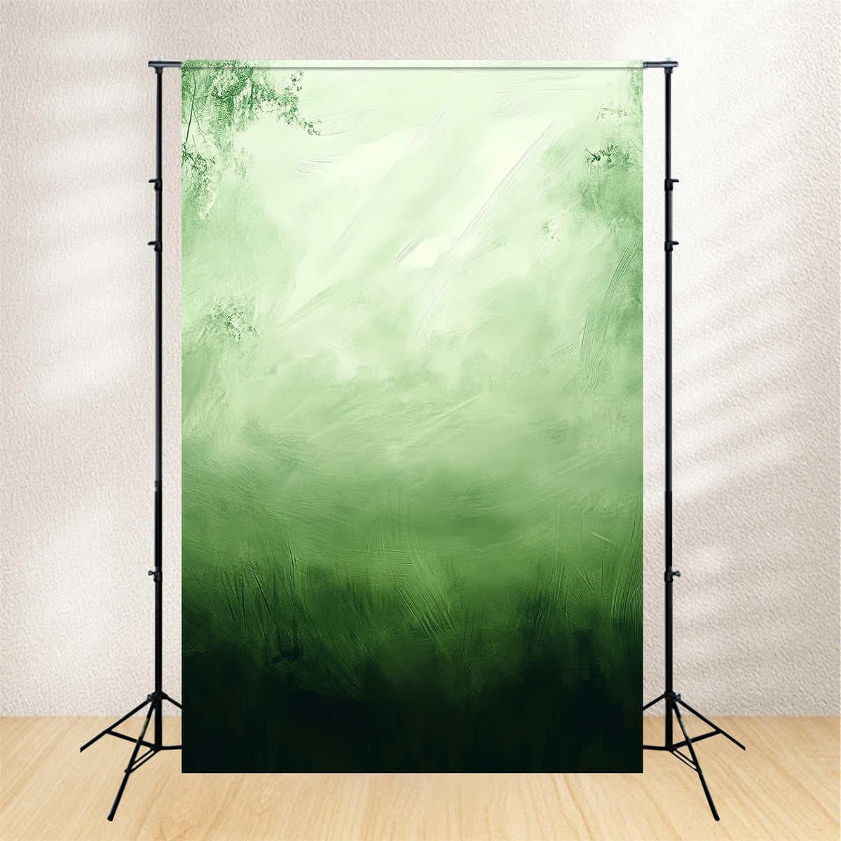 Portrait Photo Backdrops Soft Mint Painterly Wash Green Photography Ba
