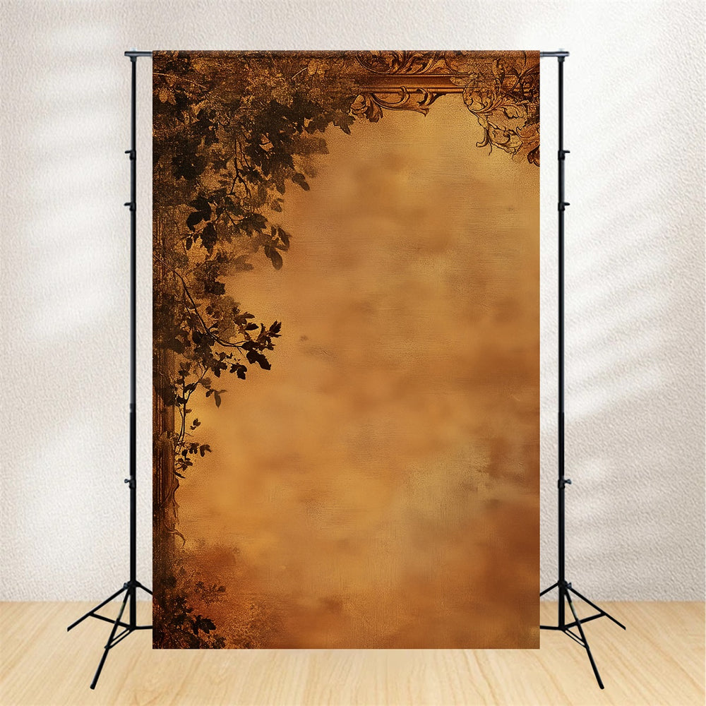 Portrait Photo Backdrops Antique Sepia Botanical Border Family Portrai