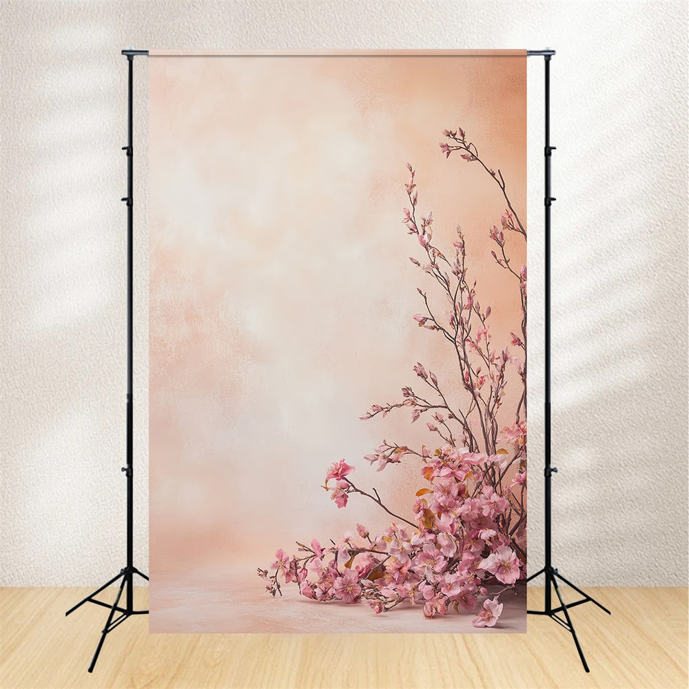 Portrait Photography Backdrop Blush Cherry Blossom Studio Portrait Bac