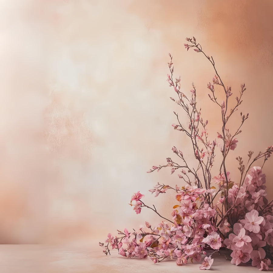 Portrait Photography Backdrop Blush Cherry Blossom Studio Portrait Bac