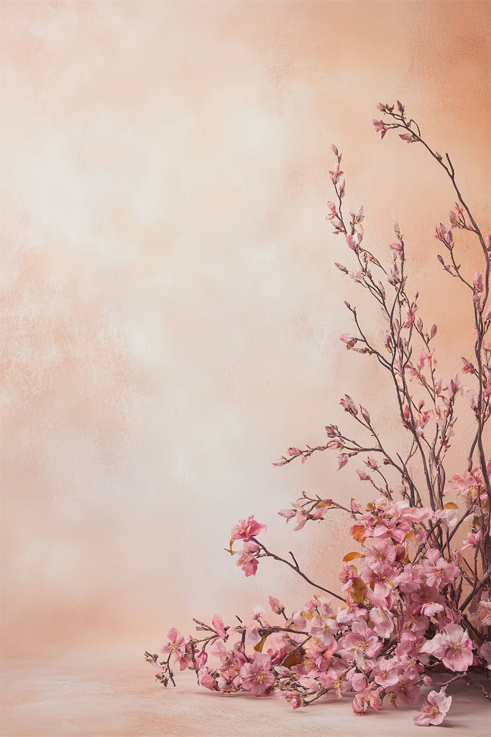 Portrait Photography Backdrop Blush Cherry Blossom Studio Portrait Bac