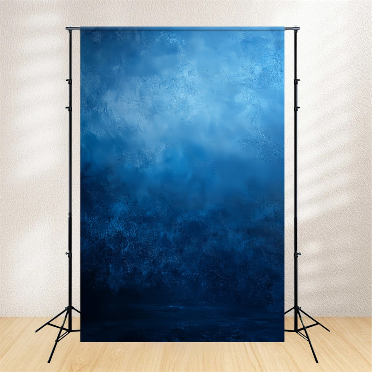 Portrait Photo Backdrop Deep Blue Clouded Texture School Portrait Back