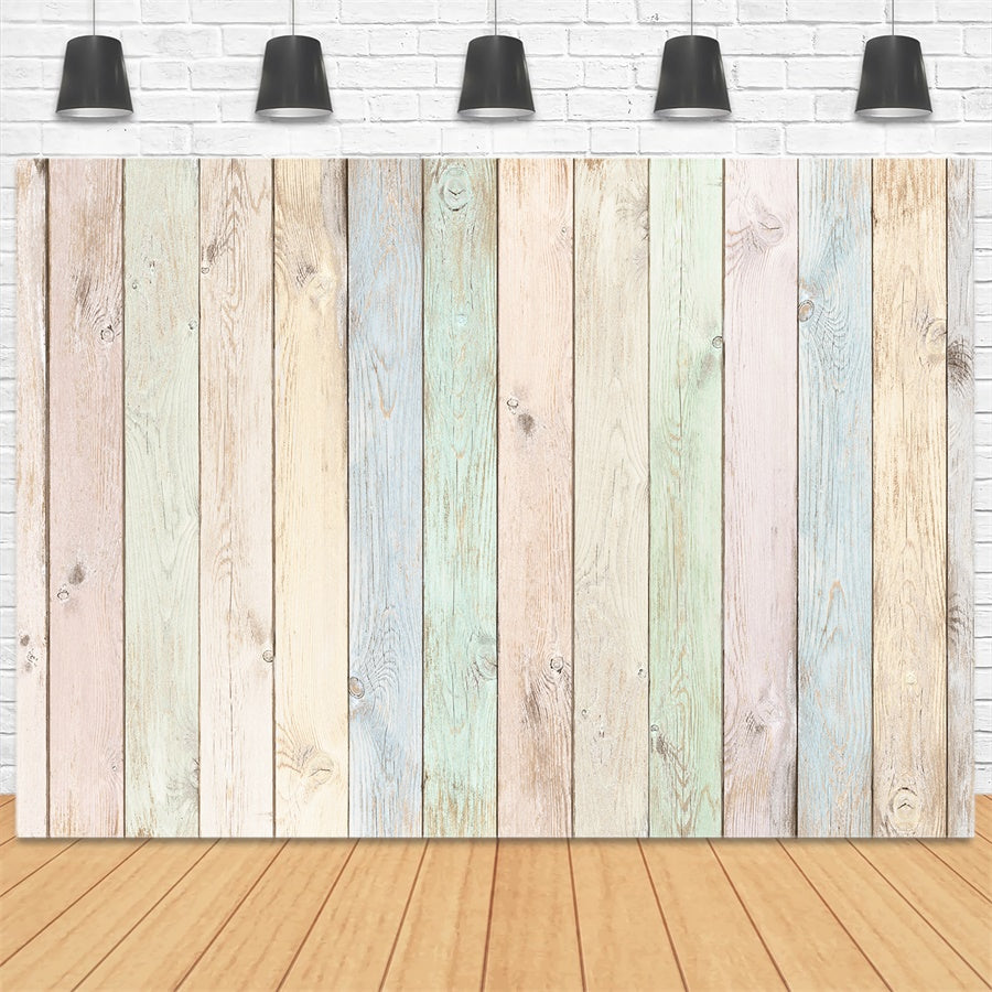 Easter Multi-Color Wood Panel Backdrop M1-16 – Dbackdrop