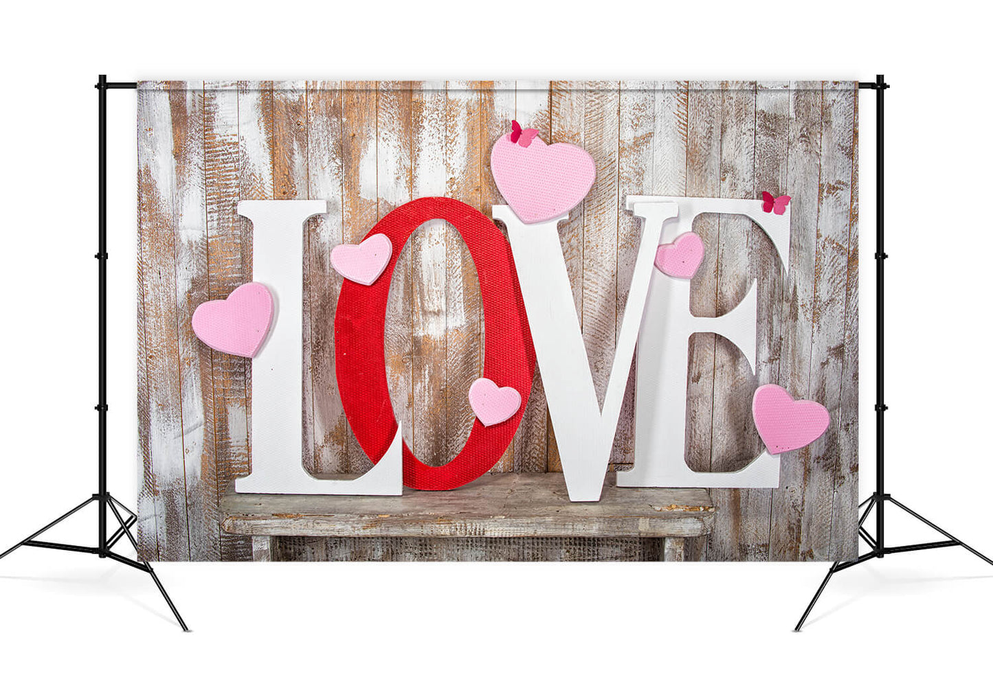 Valentine's Day Wooden Wall Panel Love Letter Decoration Split Heart B ...