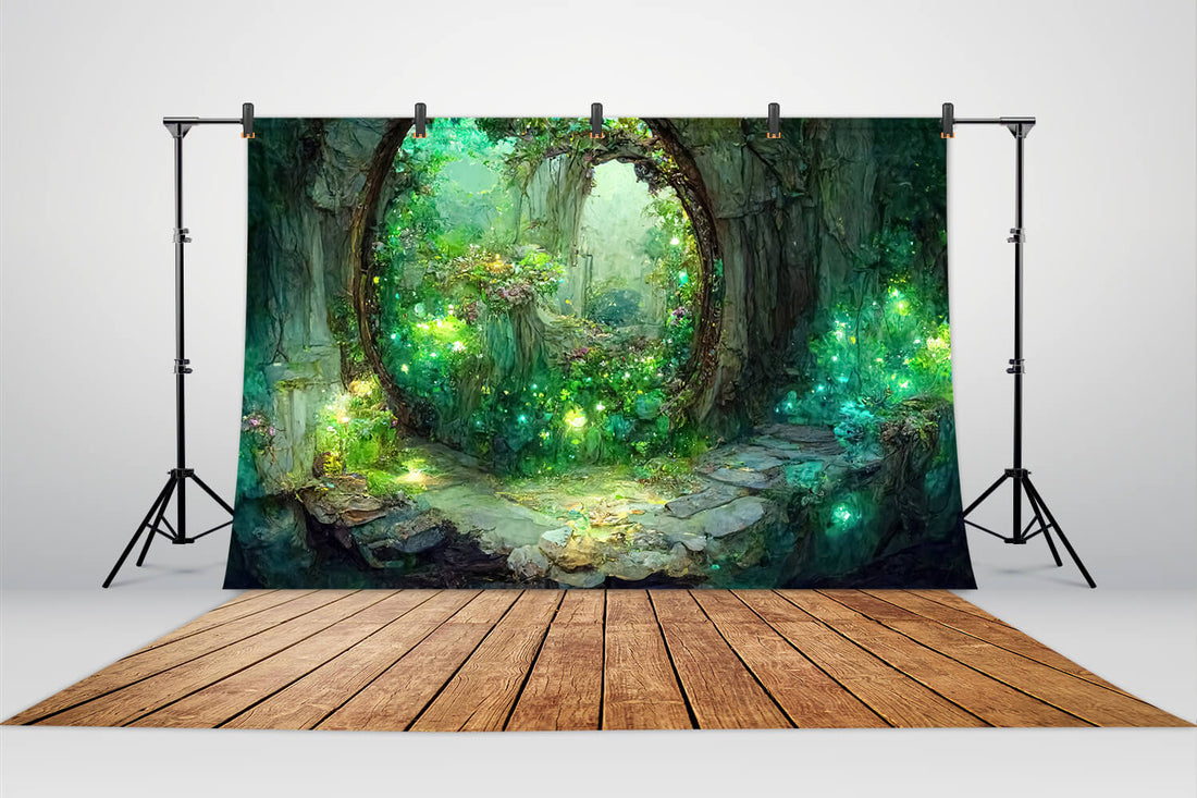 Magic Forest Door Fairy Tale Backdrop M5-48 – Dbackdrop
