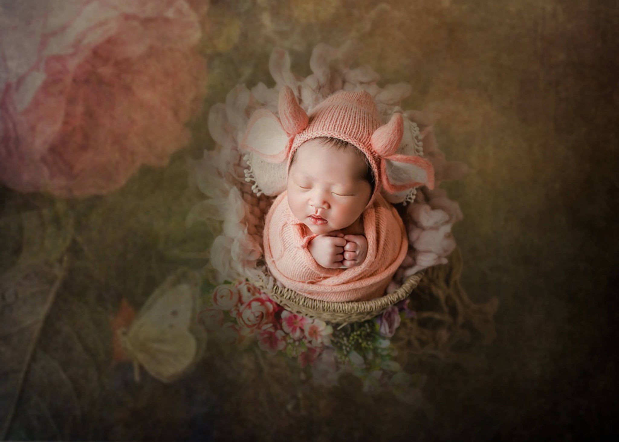 Retro Abstract Flower Photo Booth Backdrop M6-109 – Dbackdrop