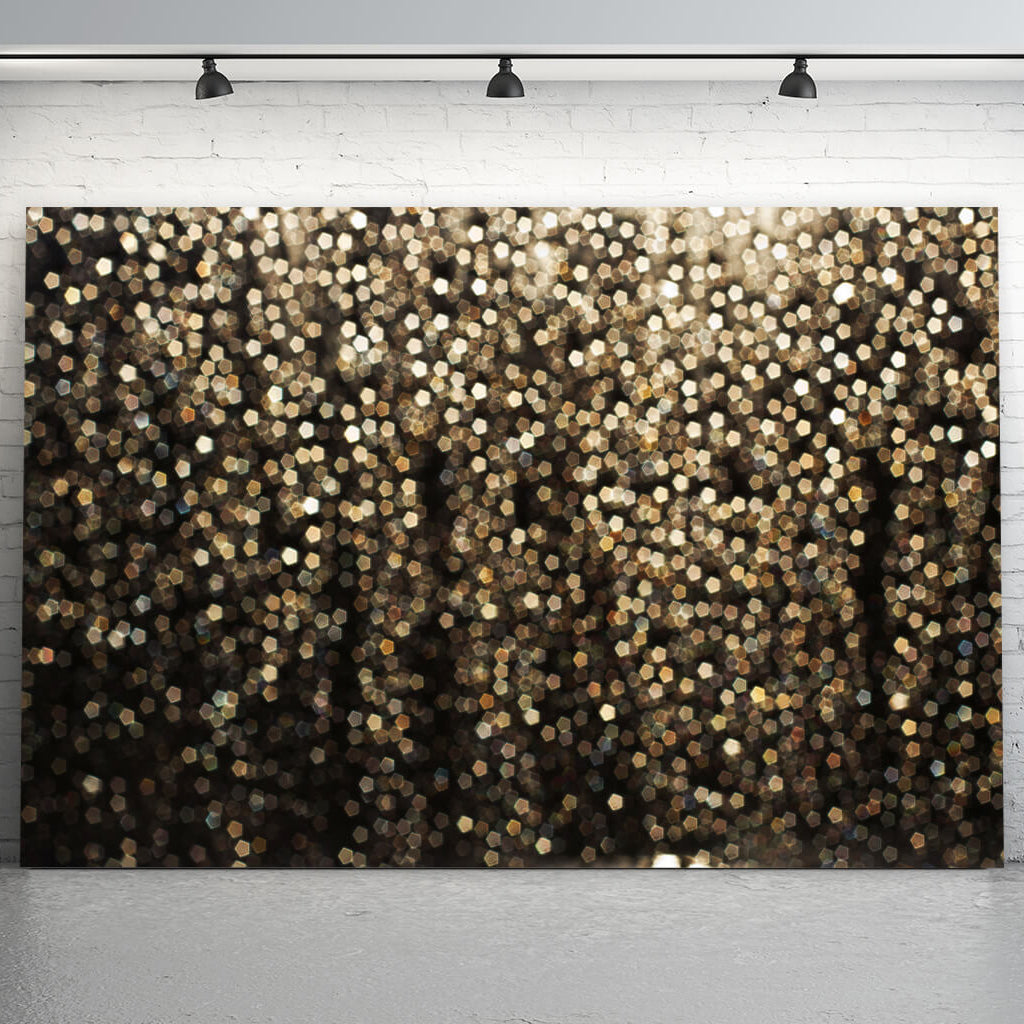 Gold Glitter Bokeh Backdrop Party Decorations M6-12 – Dbackdrop