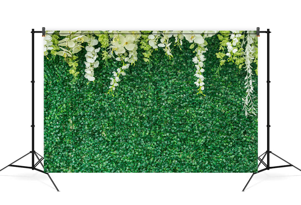 Green Leaves Wall Flowers Wedding Backdrop M6-21
