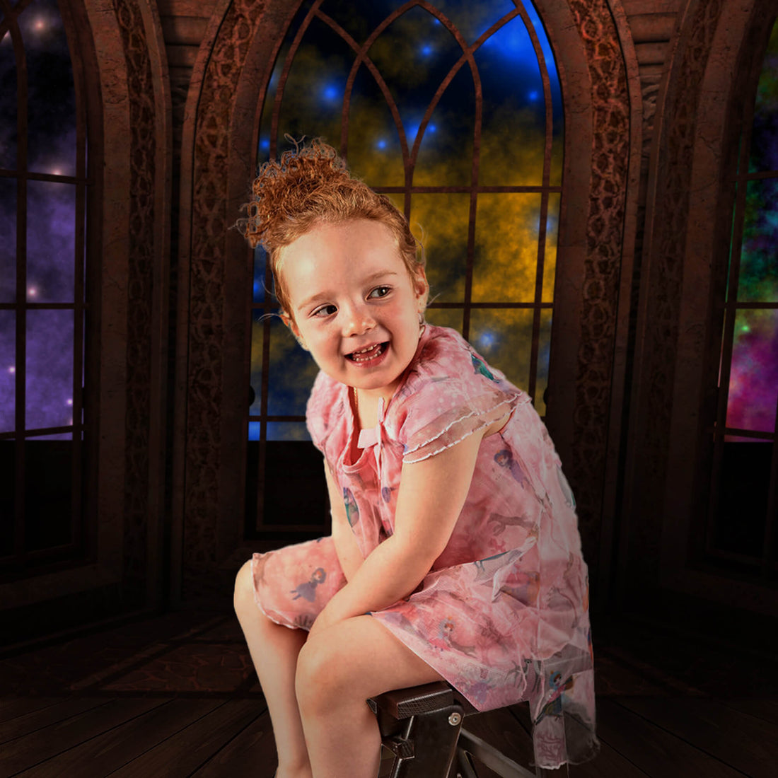 Fantasy Room Interior Magic Window Backdrop M7-31 – Dbackdrop