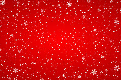 Snowflake Winter Christmas Red Backdrop M7-48