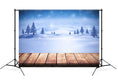 Winter Snow Forest Trees Photography Backdrop M8-19 – Dbackdrop