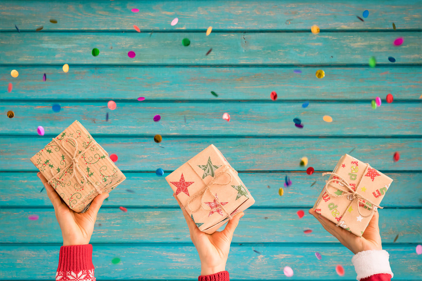 Bright Light Blue Color Wood Plank Backdrop M8-74