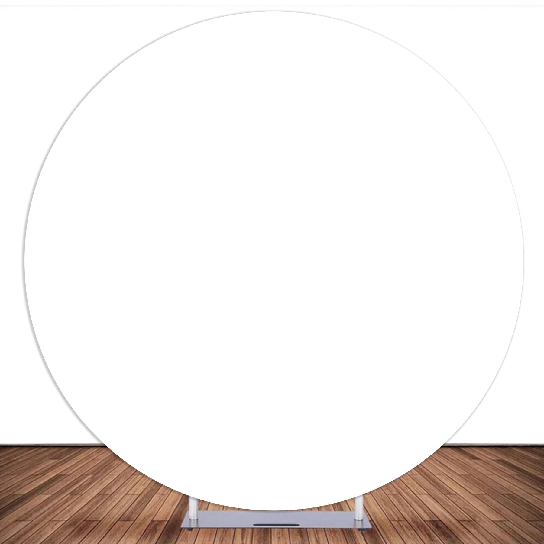 Custom Round Backdrop Pure White Minimalist Solid Color Backdrop MRR10
