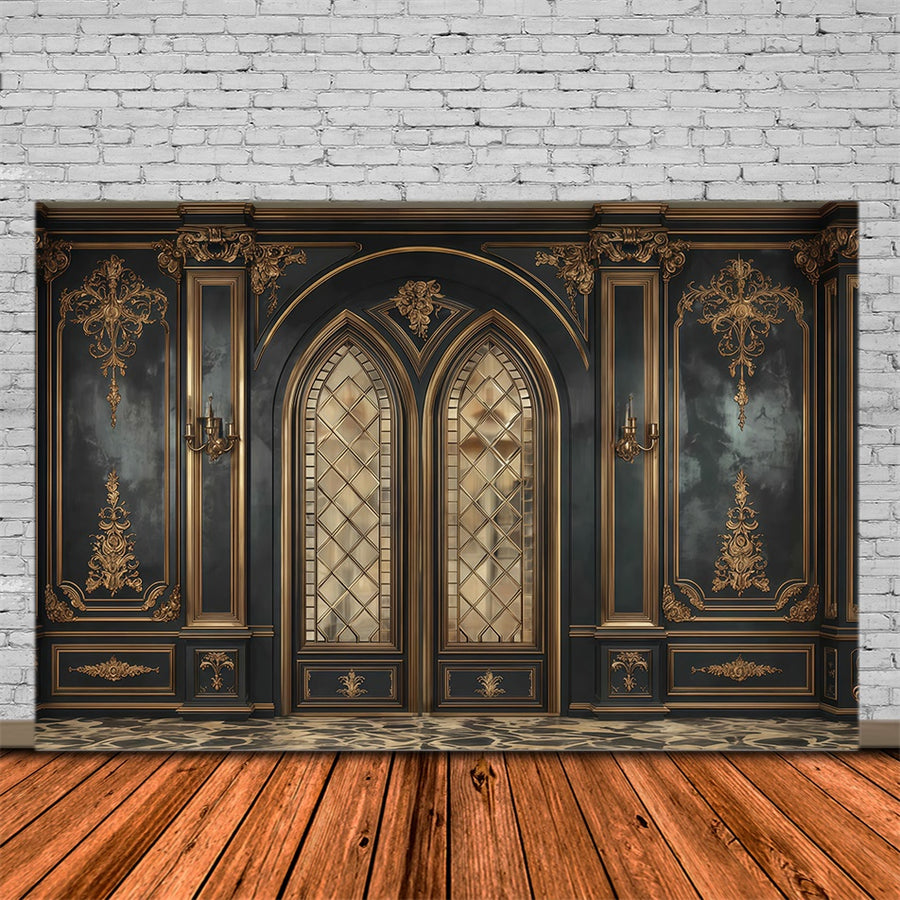 Victorian Backdrop Palace Entrance Vintage Photo Backdrop MRR7-212