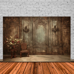 Retro Photo Backdrop Sepia Elegance Vintage Backdrops MRR7-230