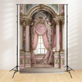 Rococo Backdrop Blush Drapery Arch Vintage Backdrops MRR7-235