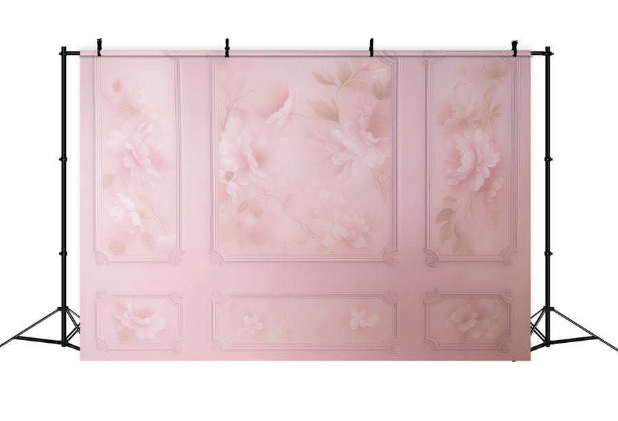 Vintage Wall Backdrop Pink Floral Elegant Wall Panels Vintage Backdrop