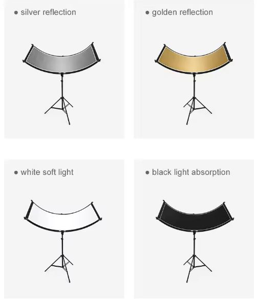 Curved Shape Large Reflector Photography Arc Lighting Diffuser PR17 ...
