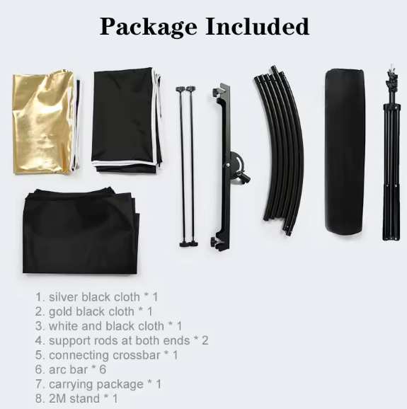 Curved Shape Large Reflector Photography Arc Lighting Diffuser PR17 ...