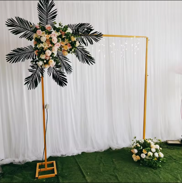 Round Backdrop Stand Metal Circle Arch Stand for Birthday Party Wedding ...