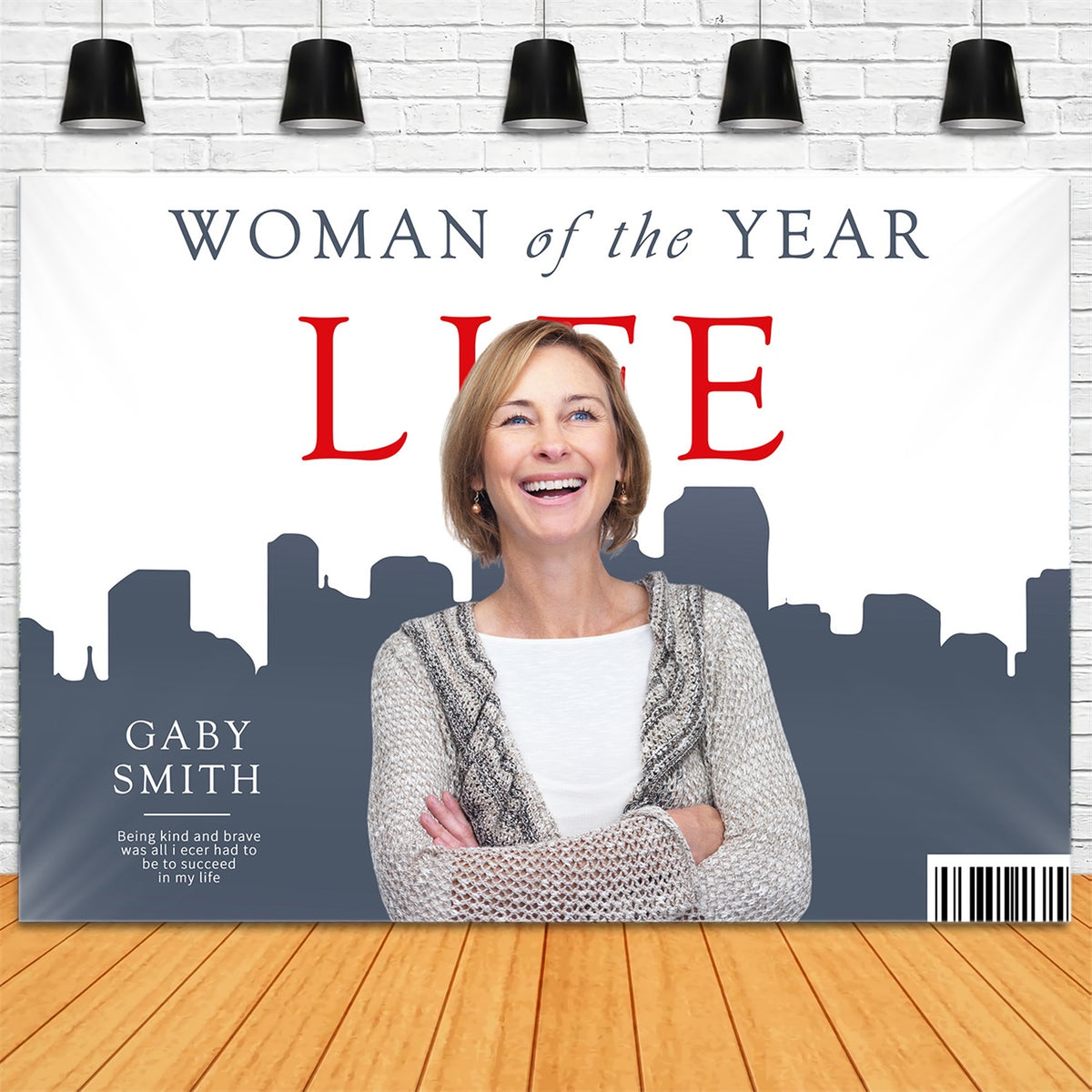 Custom Happy Birthday Backdrop Modern Urban Life Magazine Backdrop RR1