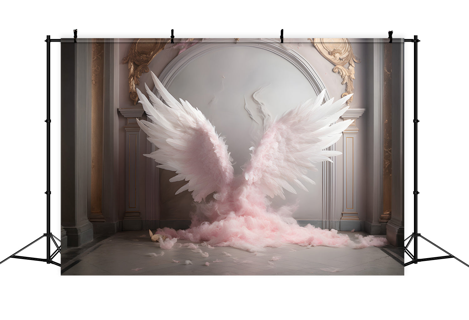 DBackdrop Palace Sacred Pink Angel Wings Backdrop RR4-17 – Dbackdrop