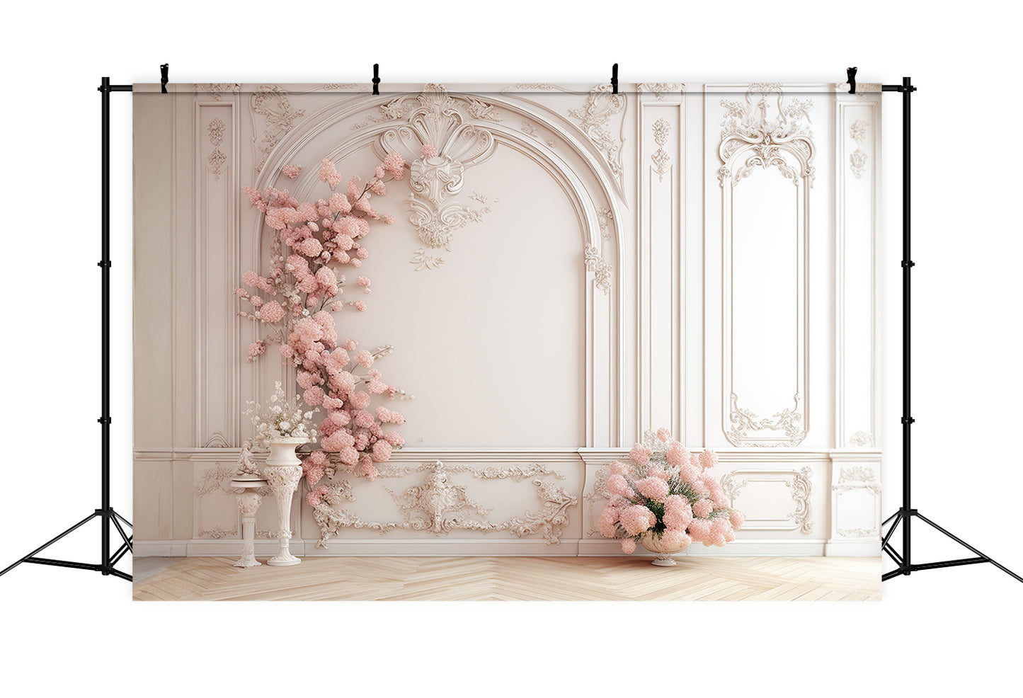 DBackdrop Classic Vintage Wall Pink Floral Accent Backdrop RR4-26 ...