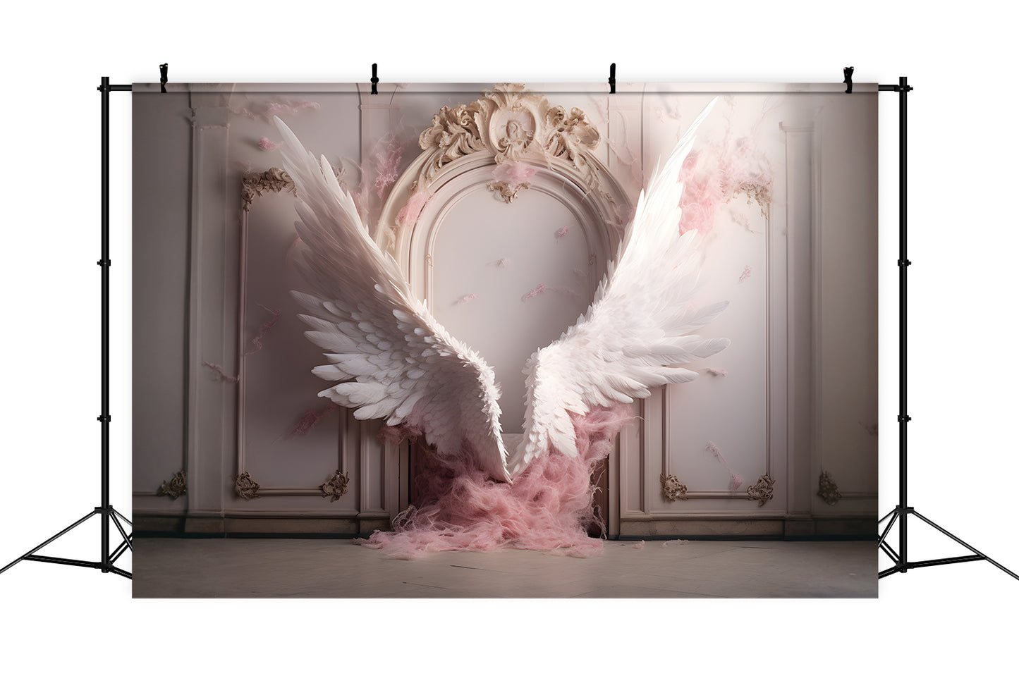 DBackdrop Vintage Wall White Wing Arch Backdrop RR4-30 – Dbackdrop