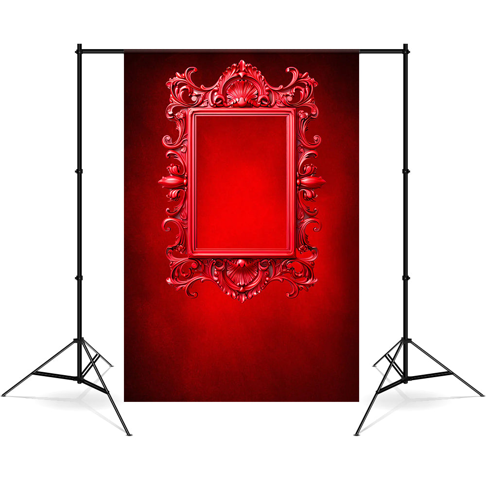 DBackdrop Art Vintage Red Rectangle Photo Frame Abstract Backdrop RR4 ...