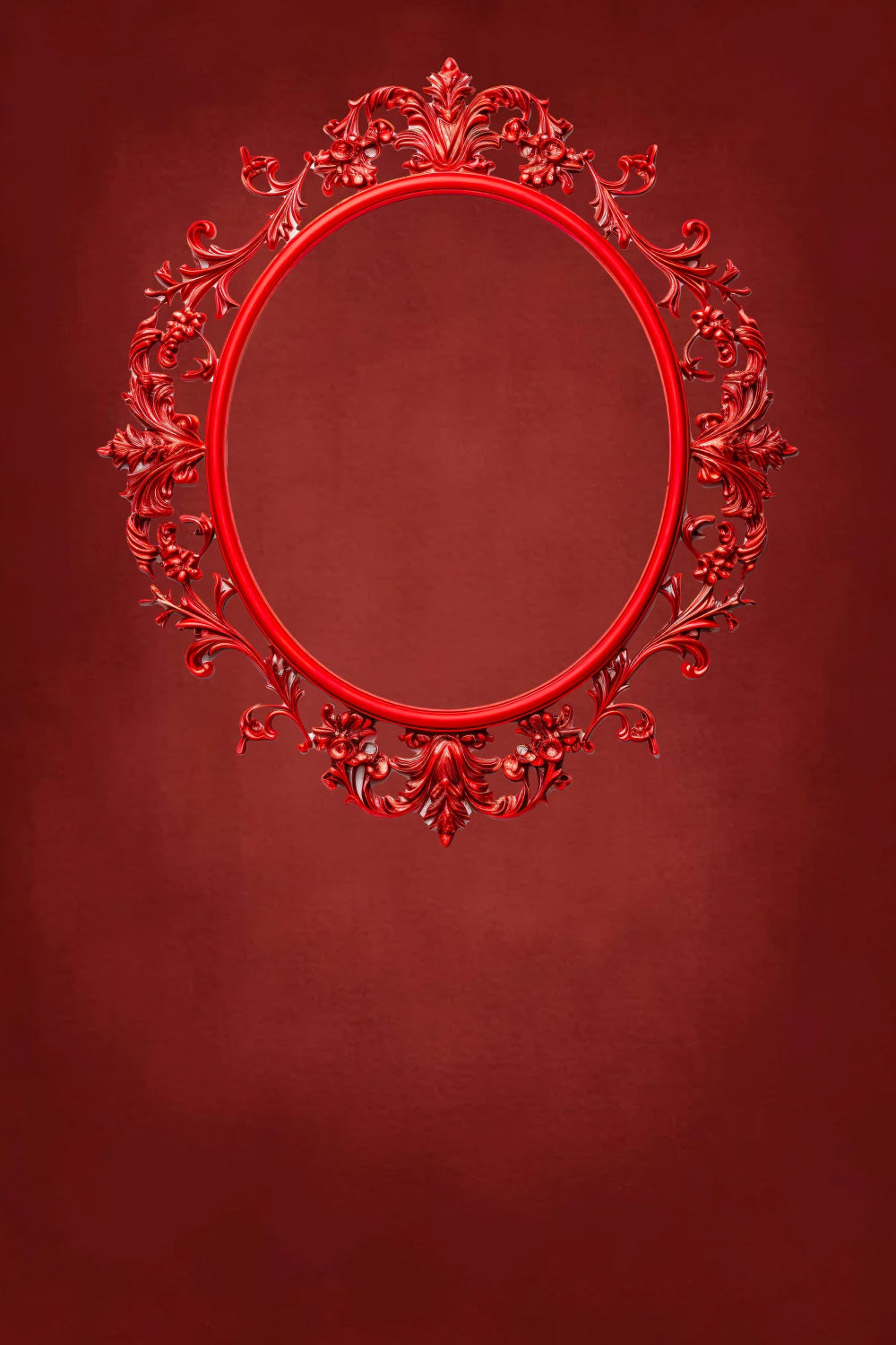 DBackdrop Art Vintage Red Oval Photo Frame Abstract Backdrop RR4-52 ...