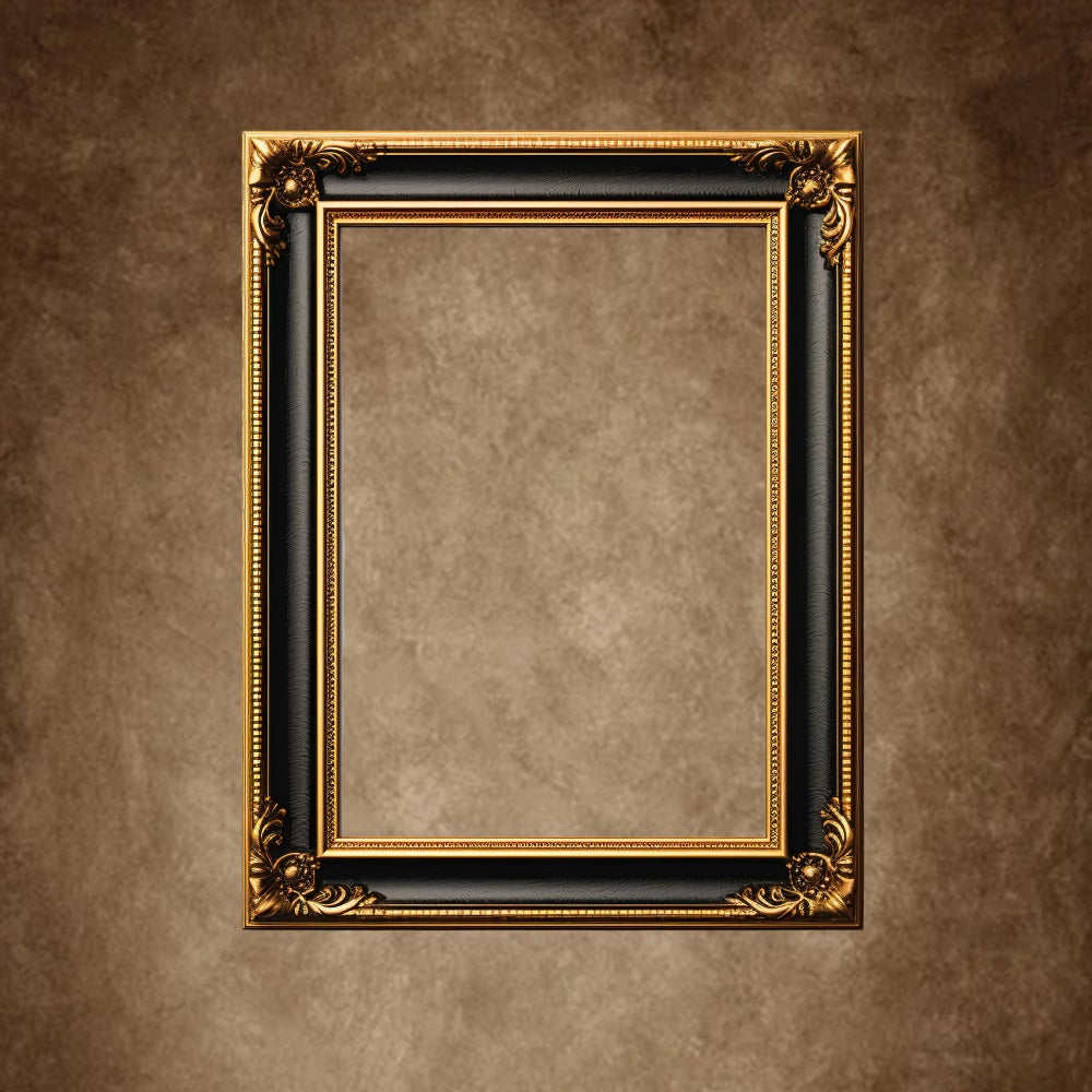 DBackdrop Art Vintage Rectangular Photo Frame Brown Abstract Backdrop ...