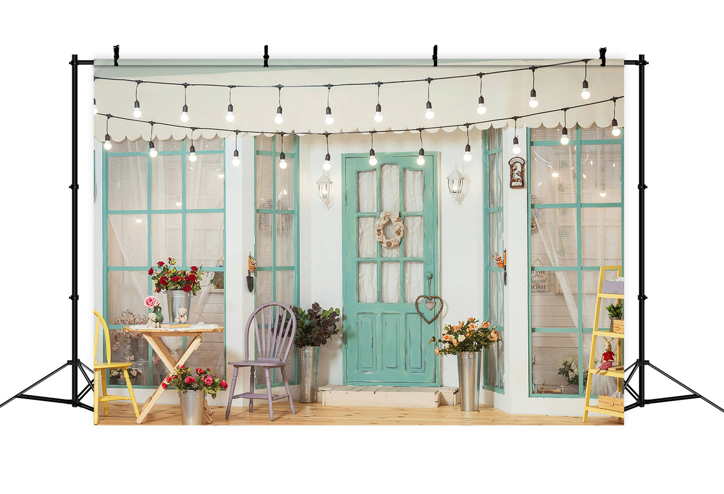 Warm Home Patio Light String Backdrop RR5-10 – Dbackdrop