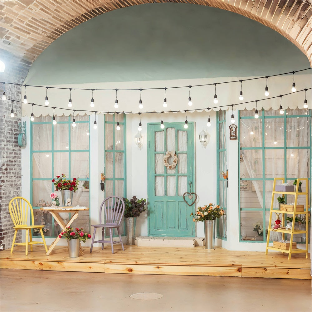 Warm Home Patio Light String Backdrop RR5-10 – Dbackdrop