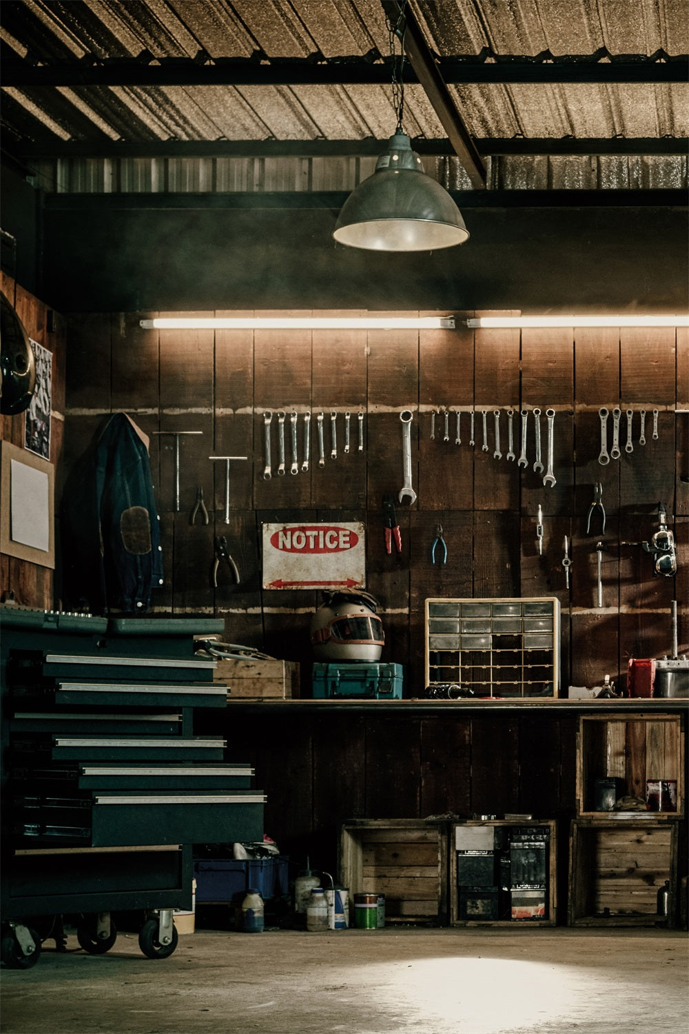 Father's Day Family Tools Room Hanging Tools Backdrop RR5-17 – Dbackdrop