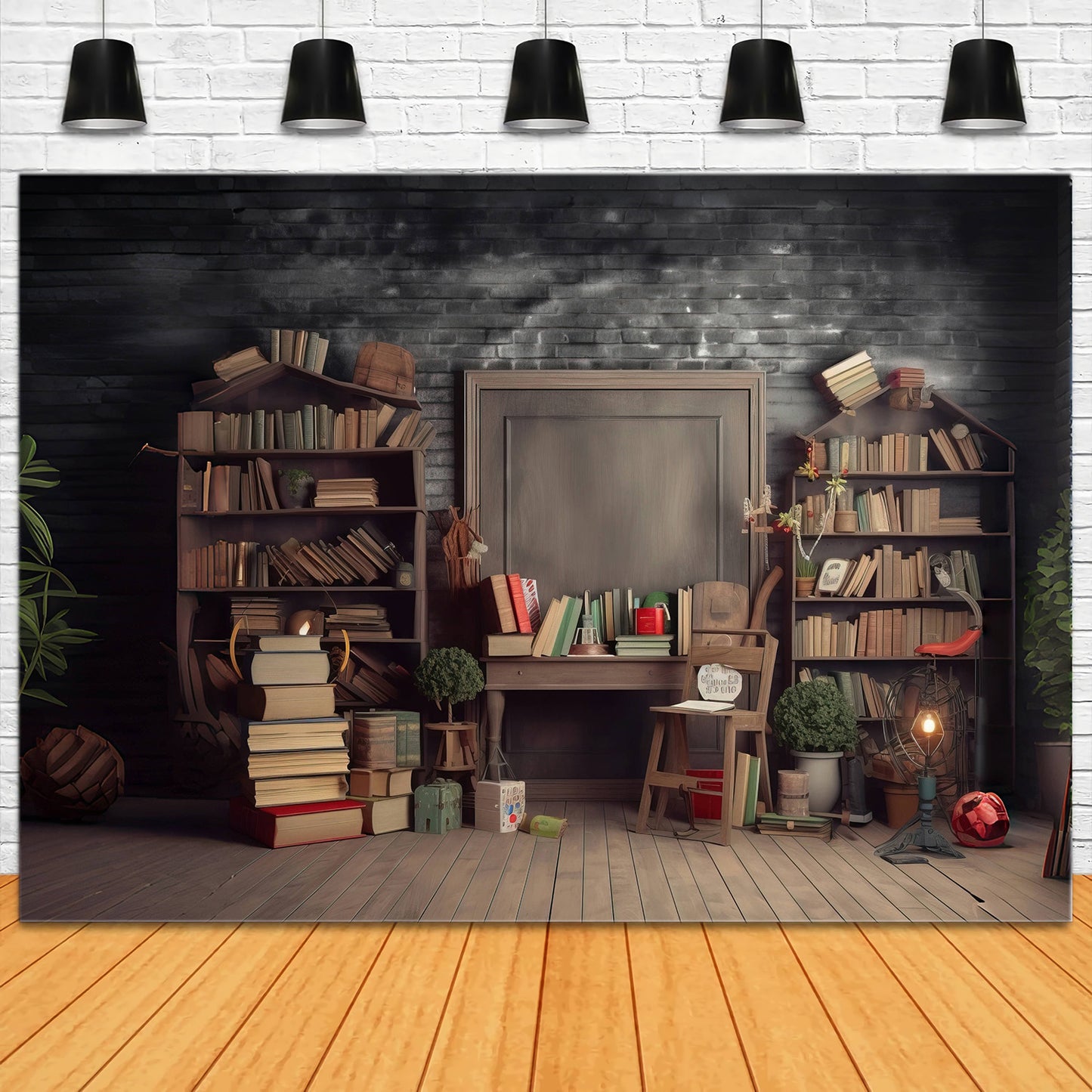 Father's Day Vintage Research Study Backdrop RR5-2 – Dbackdrop