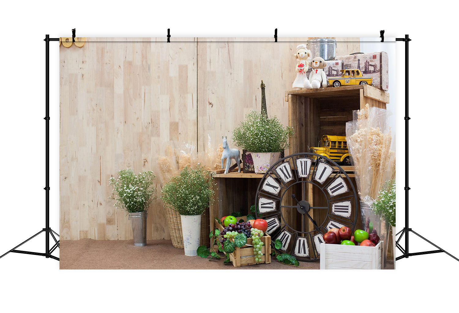 Flowers Greenery Decor Photo Booth Backdrop RR5-26 – Dbackdrop