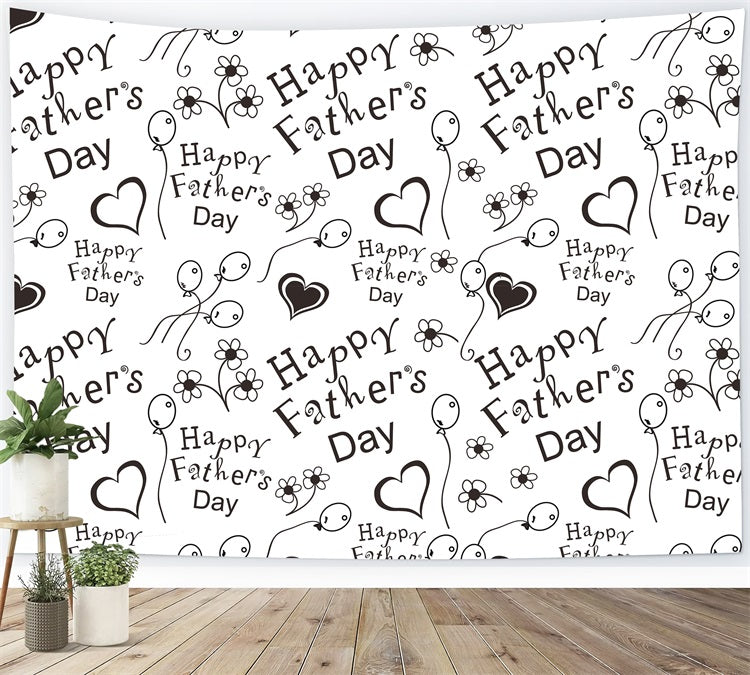 Father's Day Hand Draw Lettering Backdrop RR5-29 – Dbackdrop