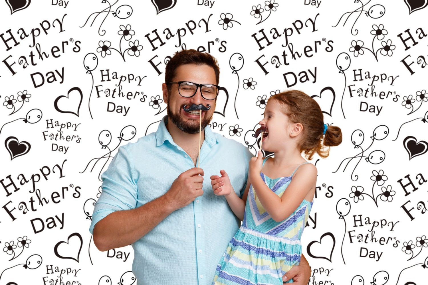 Father's Day Hand Draw Lettering Backdrop RR5-29 – Dbackdrop