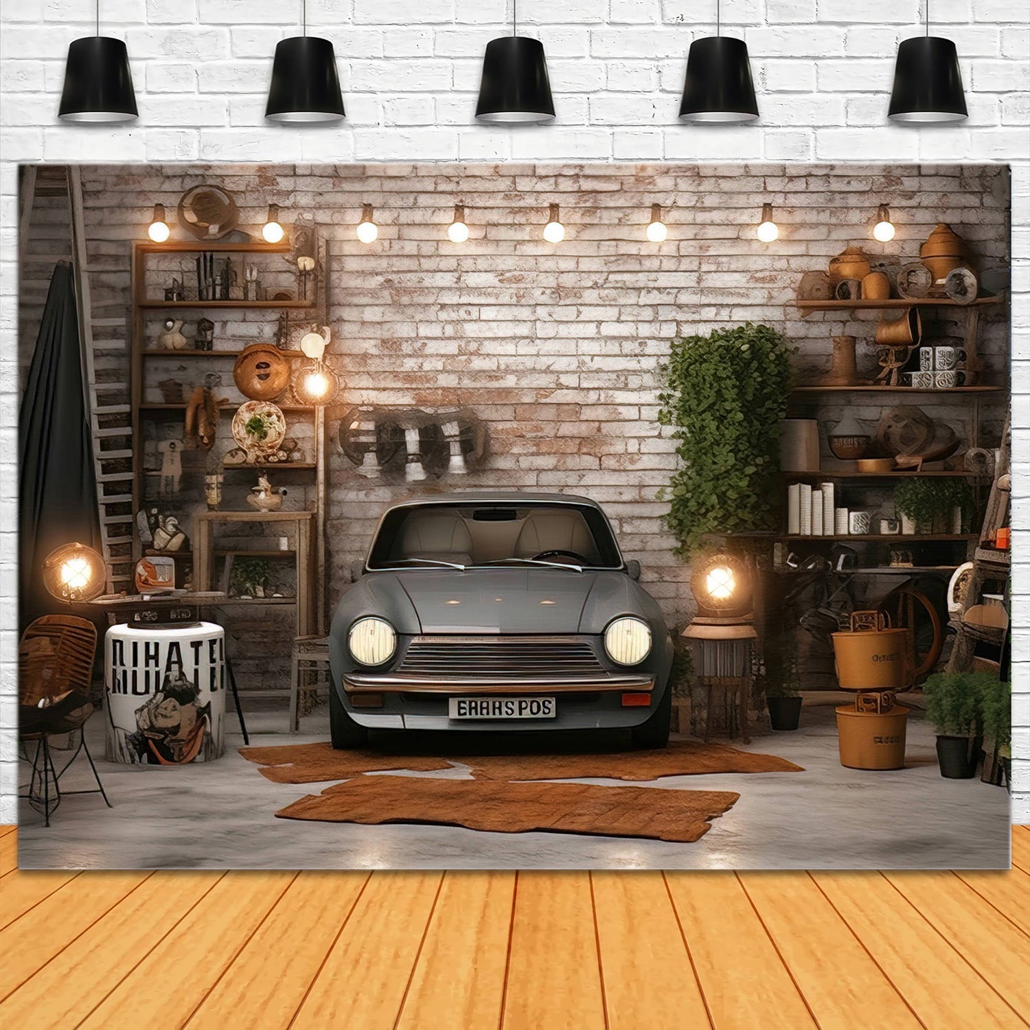 Father's Day Automotive Tool Room Backdrop RR5-4 – Dbackdrop