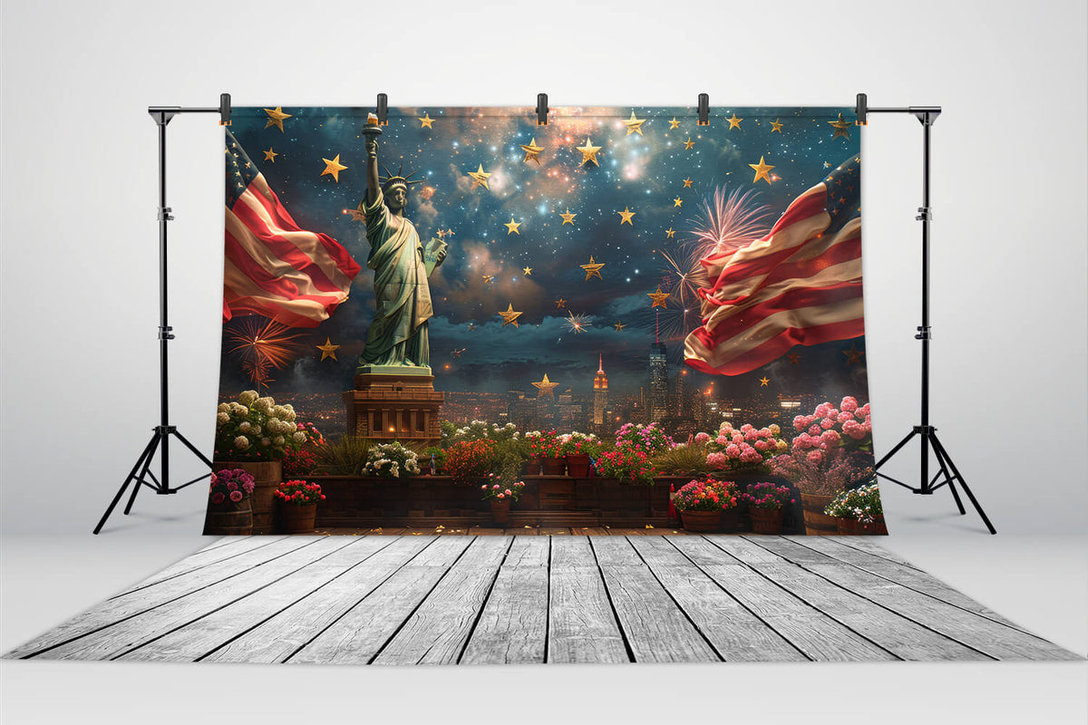 Independence Day Statue of Liberty Backdrop RR6-10