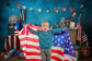 4th of July American Stars Stripes Photo Backdrop RR6-11 – Dbackdrop