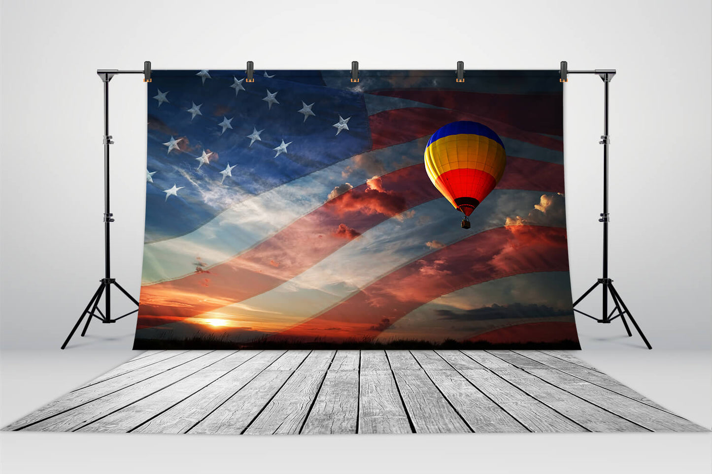 Independence Day American Flag Sky Backdrop RR6-3 – Dbackdrop