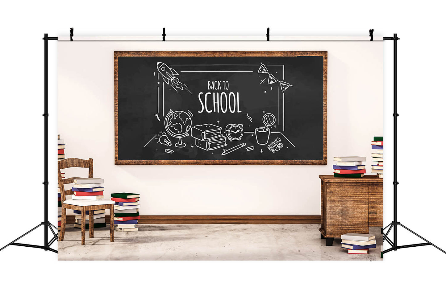 Classroom Blackboard Back to School Backdrop RR6-30 – Dbackdrop